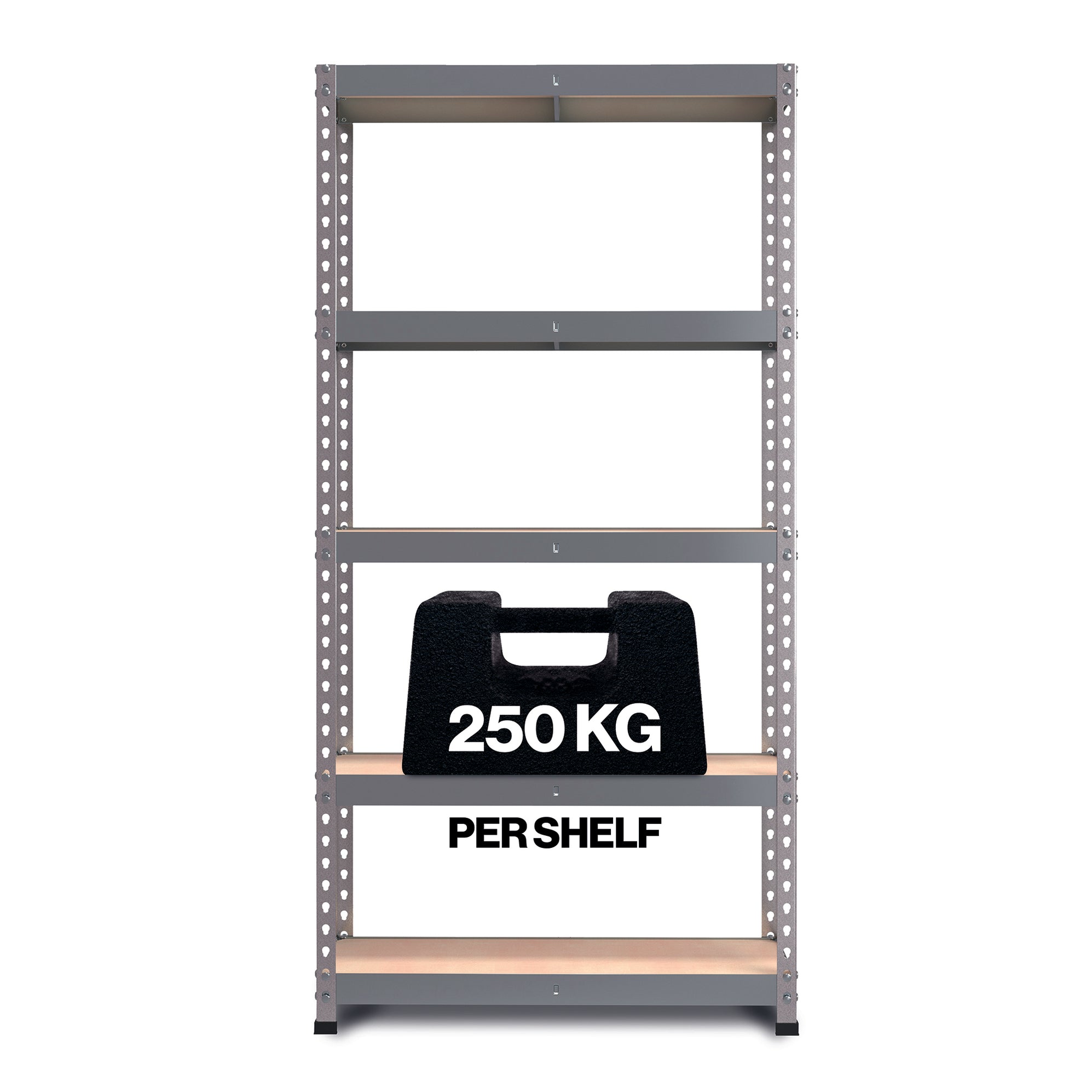 RB Boss 5 Shelf Unit - Galvanised - 180 x 90 x 40cm — KAS Shopfittings