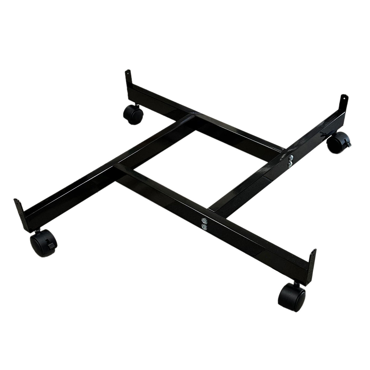 4 Way Base for SlatGrid Panel - Black — KAS Shopfittings