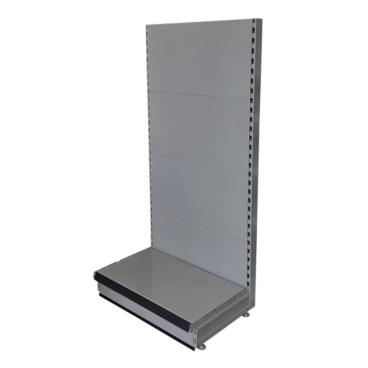 K50 Gondola End Unit - Silver - 1.8m high, plain back, 30cm deep base ...