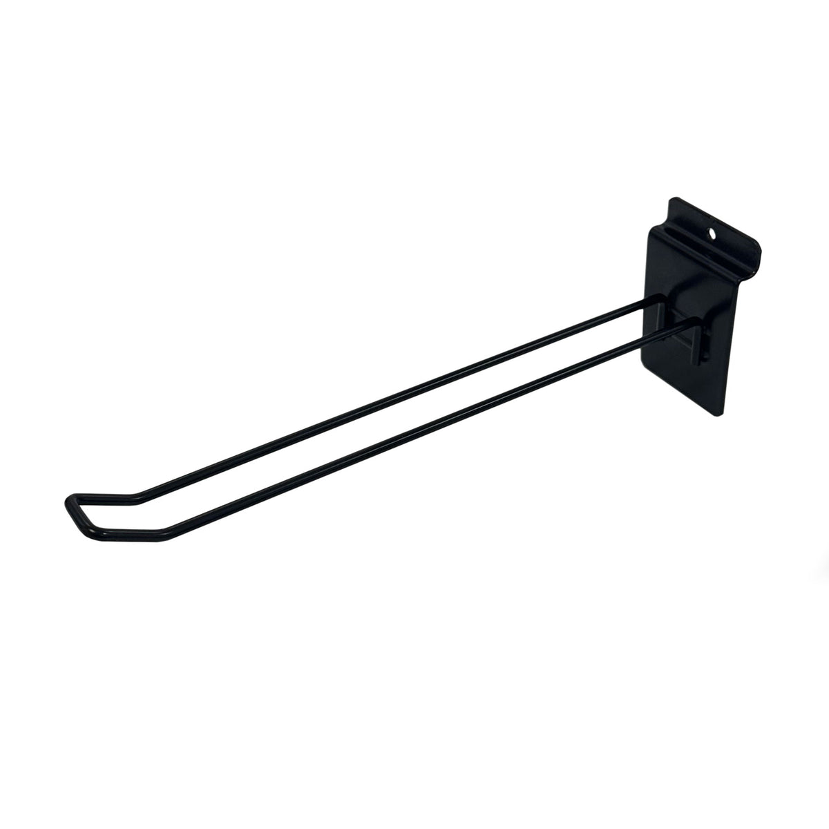 Euro Loop Slatwall Hook - Black Steel - 25cm — KAS Shopfittings