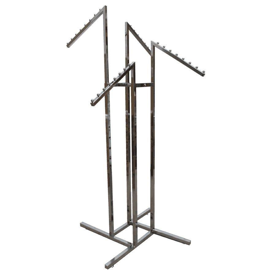4 Arm Garment Rack - 4x Sloping Arms — KAS Shopfittings