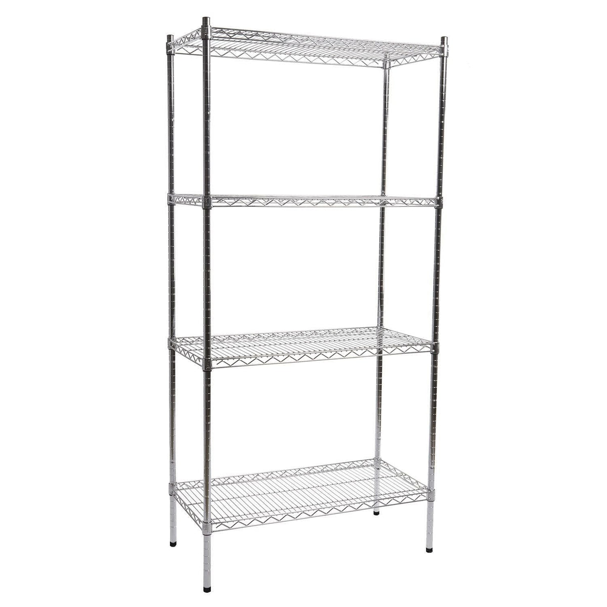 4 Shelf Chrome Shelving Unit - 91.5 wide x 35.5 deep x 122cm high — KAS ...