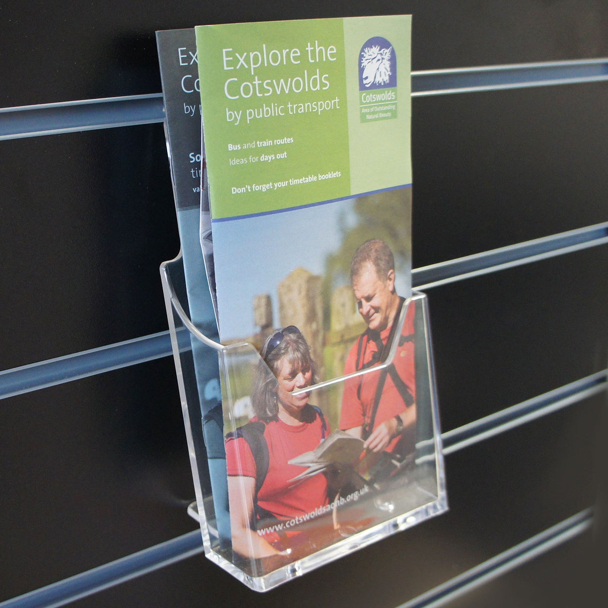 DL Size Single Tier Brochure/Leaflet Holder - slatwall, counter-top or ...