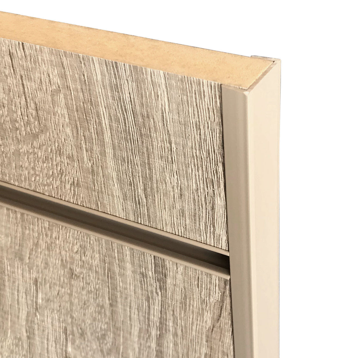 Clip-On Edge Trim - Rustic Oak — KAS Shopfittings