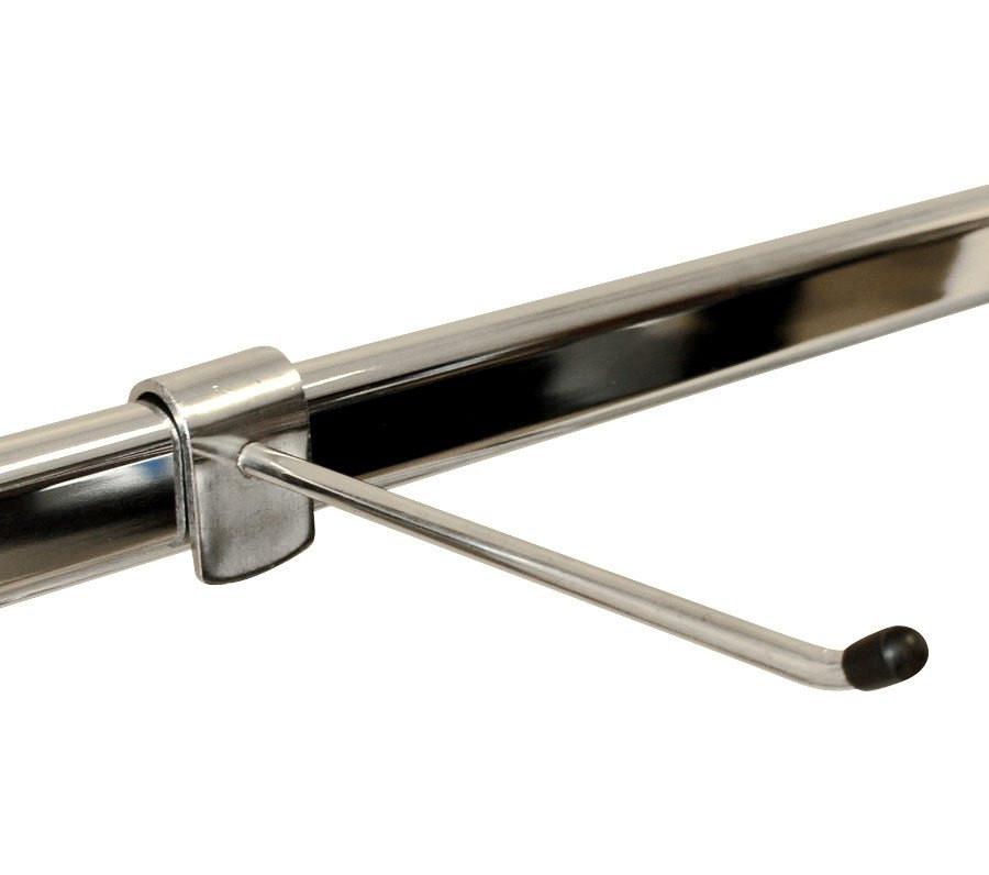 Single hook for oval back bar, 25cm long — KAS Shopfittings