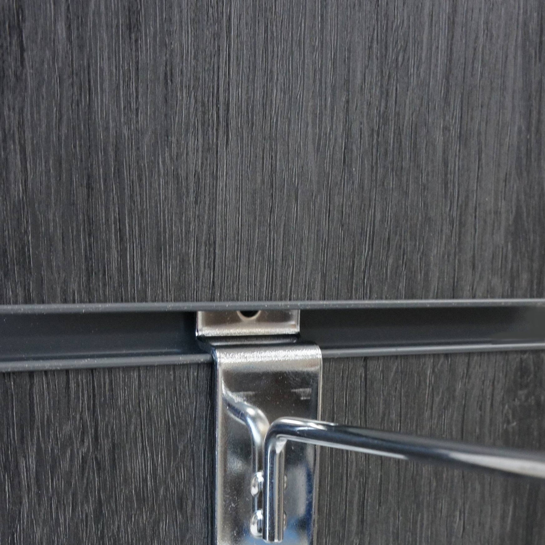 Slatwall Inserts - PVC - Graphite Grey — KAS Shopfittings