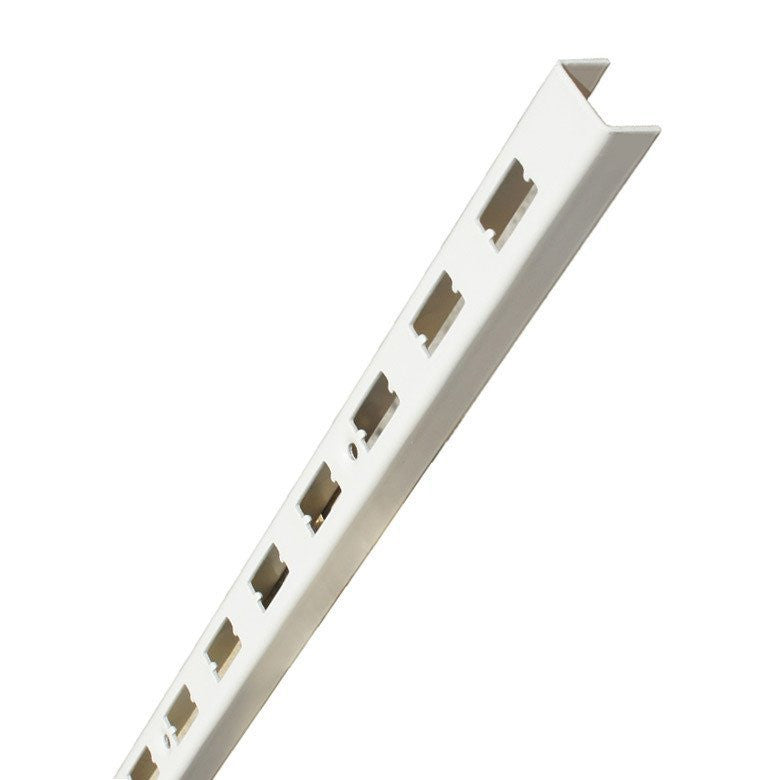 Wall-fixed Column 2.4m long Jura white — KAS Shopfittings