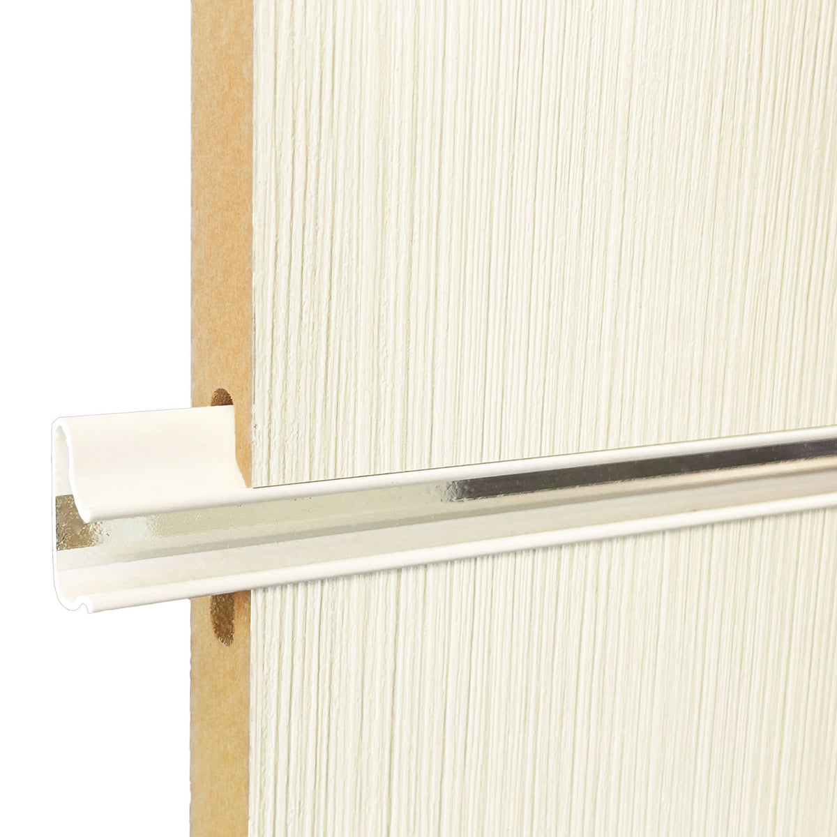 Slatwall Inserts - Mirror Backed White — KAS Shopfittings